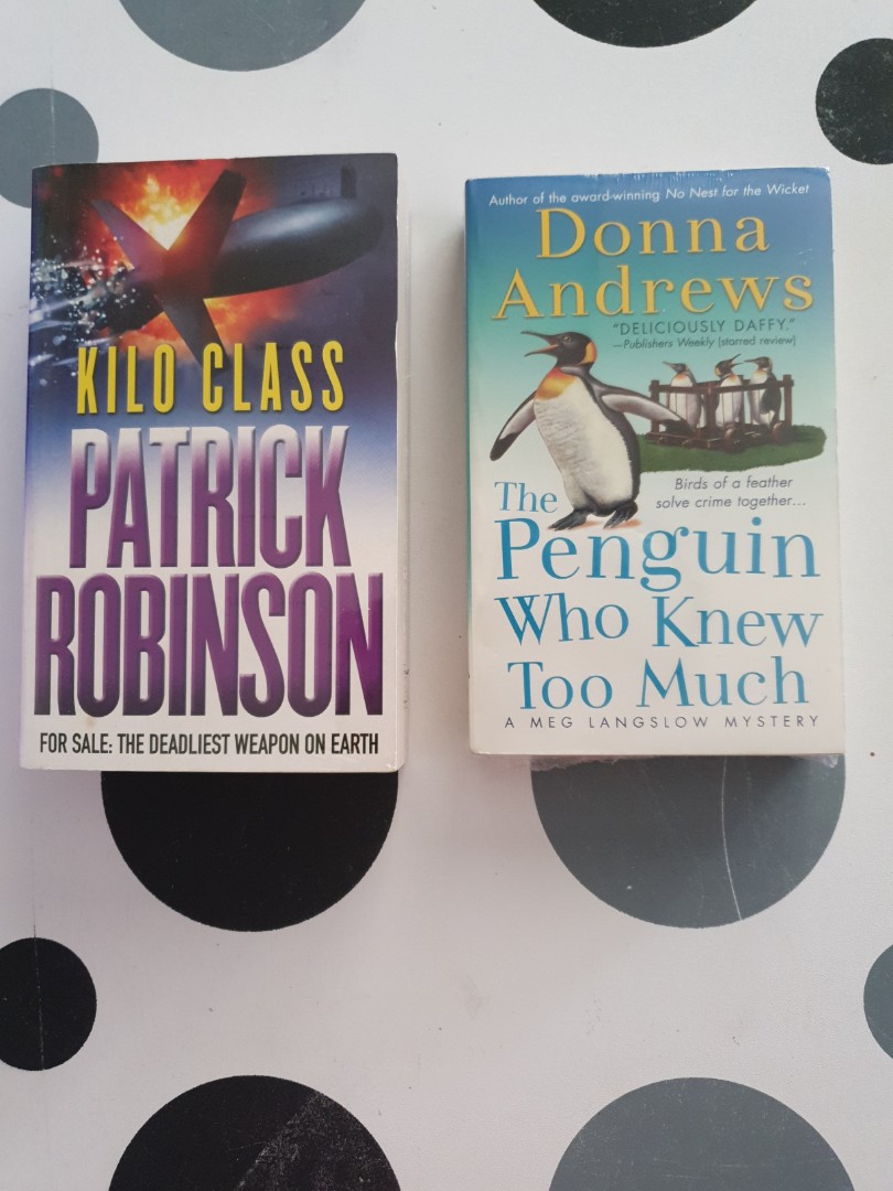 Novel ; 1) Kilo Class 2) The Penguin who Knew too much, Books ...