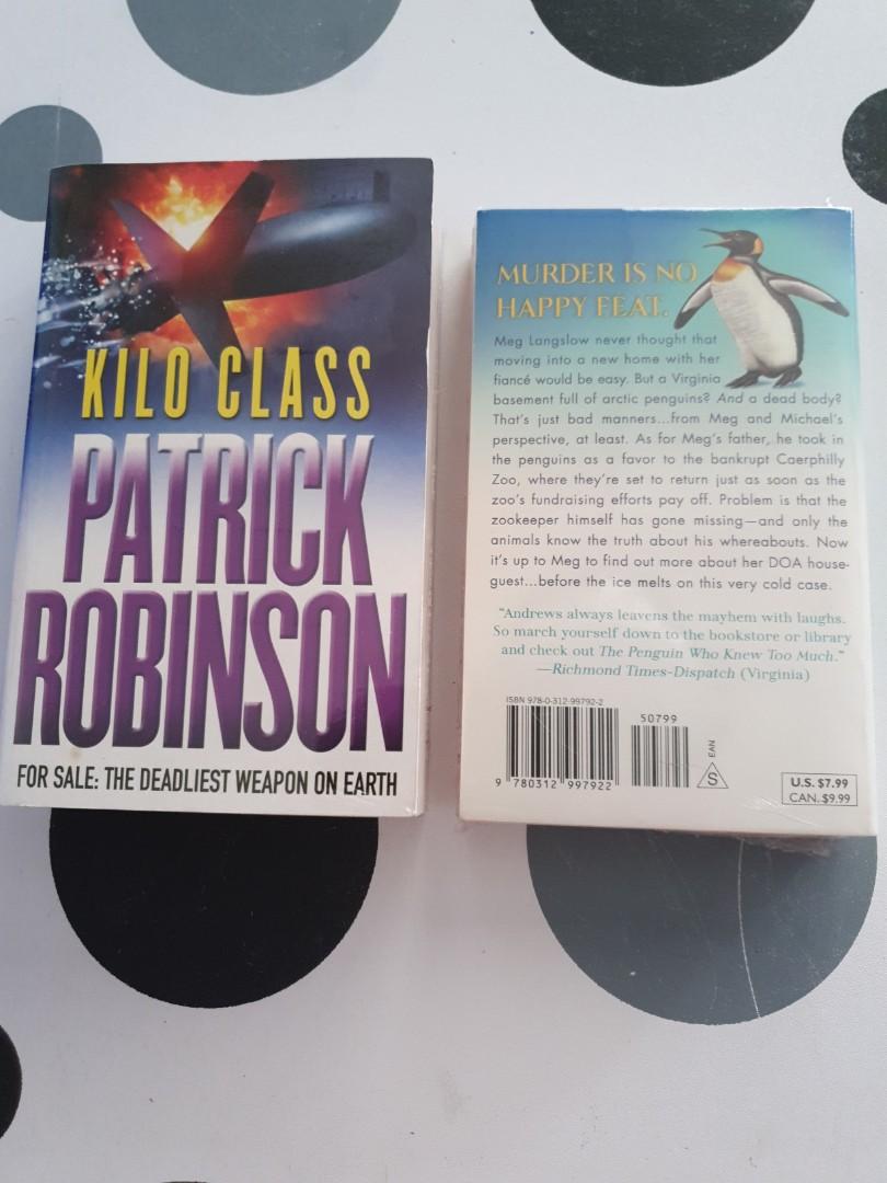 Novel ; 1) Kilo Class 2) The Penguin who Knew too much, Books ...