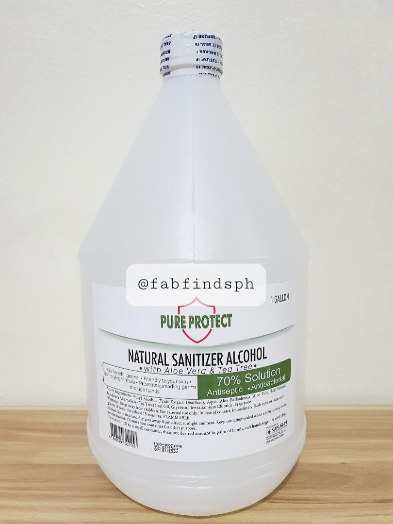 Pure Protect alcohol 1 liter pump, Beauty & Personal Care, Sanitizers ...
