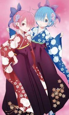 RE:zero Rem Ram stick poster kimono, Hobbies & Toys, Memorabilia ...