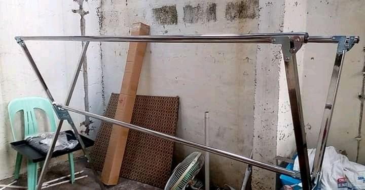 Round Tube Stainless Sampayan, Furniture & Home Living, Home ...