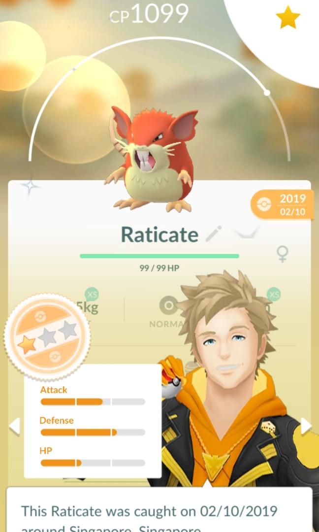 Shiny Raticate Pokemon Go, Video Gaming, Gaming Accessories, Game Gift ...