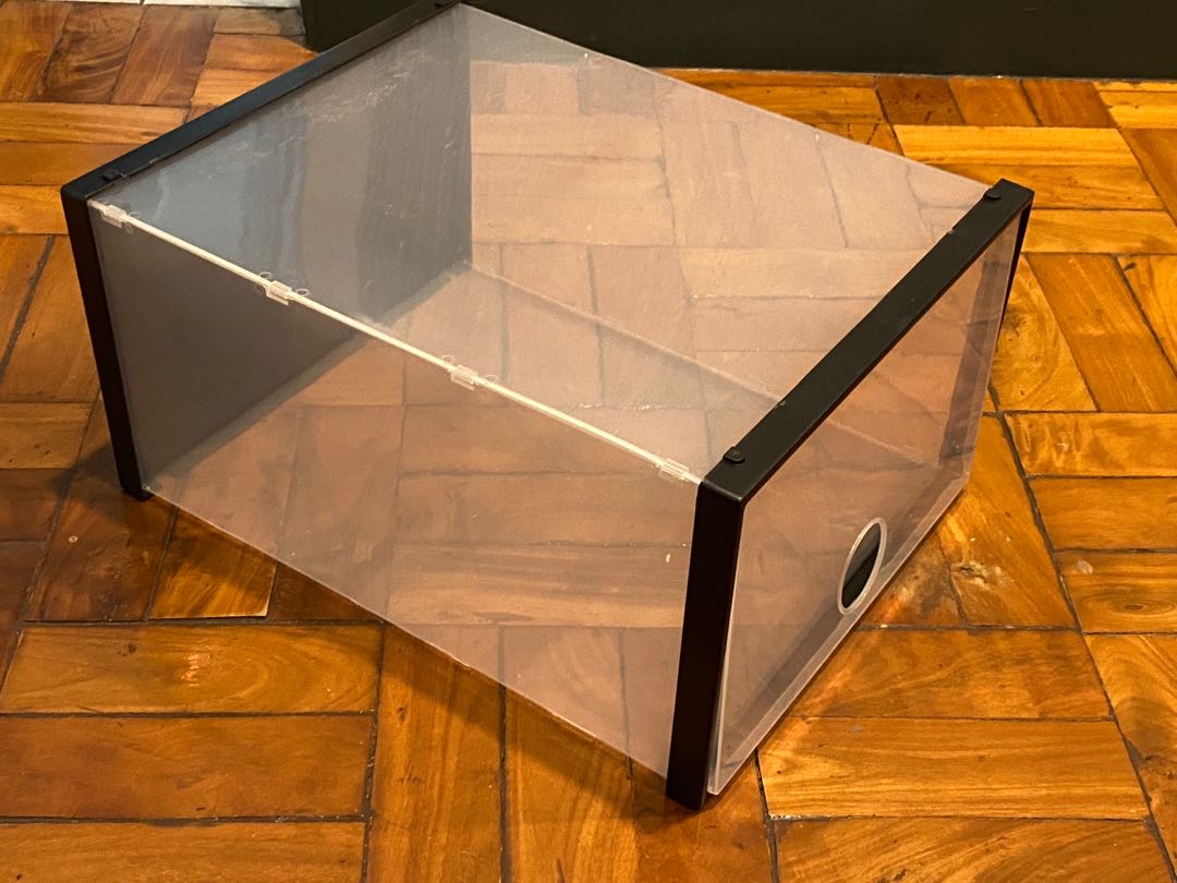 Sunnyware Shoemate Stackable Shoebox Clear, Furniture & Home Living ...