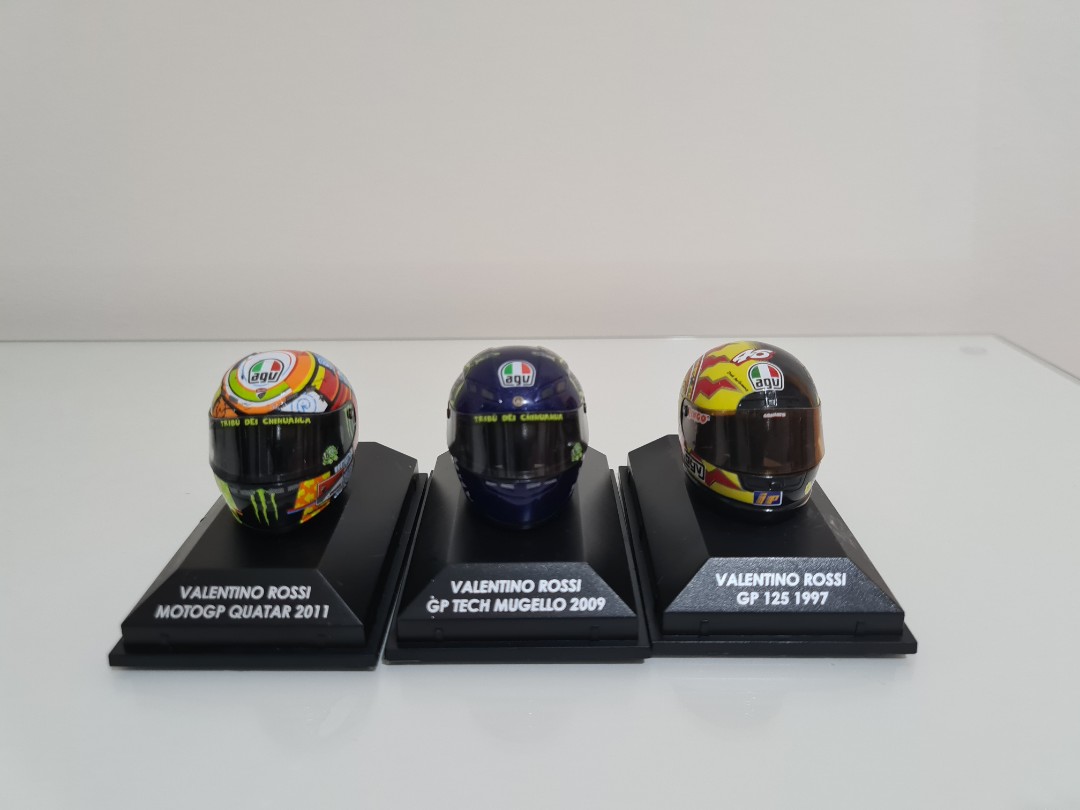 Valentino Rossi 1/8 minichamp helmet, Hobbies & Toys, Toys & Games on ...