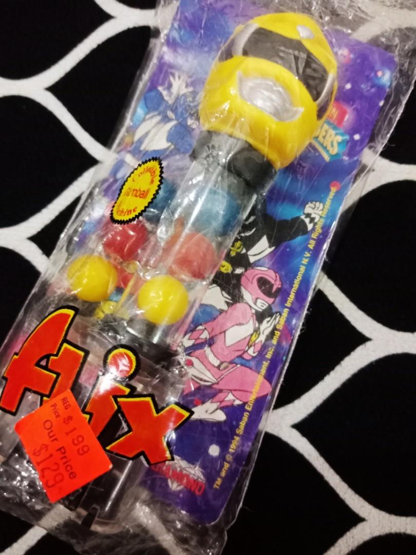 VINTAGE 1994 SABAN (NOS) YELLOW RANGER MMPR FLIX DISPENSER GUMBALL, Hobbies & Toys, Collectibles ...