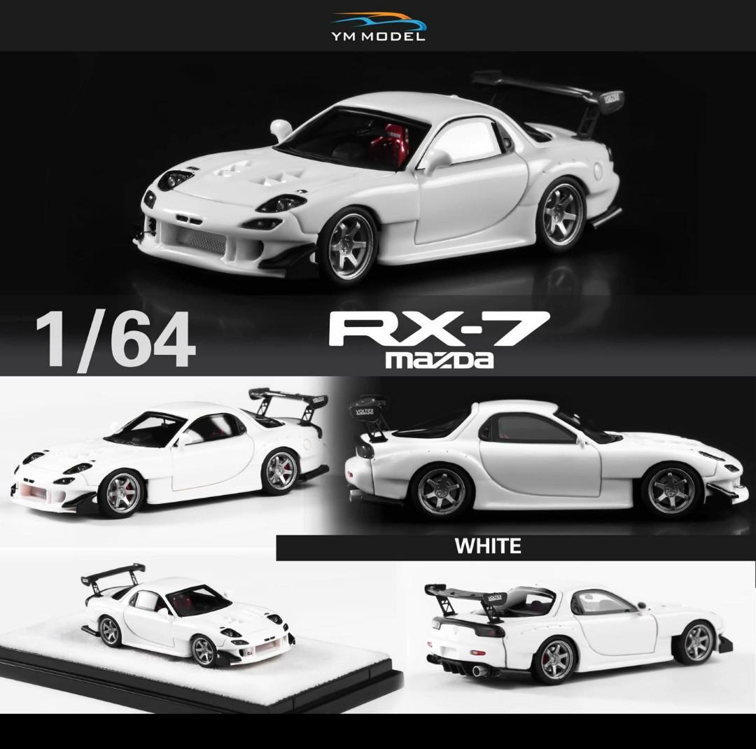 YM Model 1/64 Mazda RX7 (FD3S) Re-amemiya White, Hobbies & Toys, Toys ...
