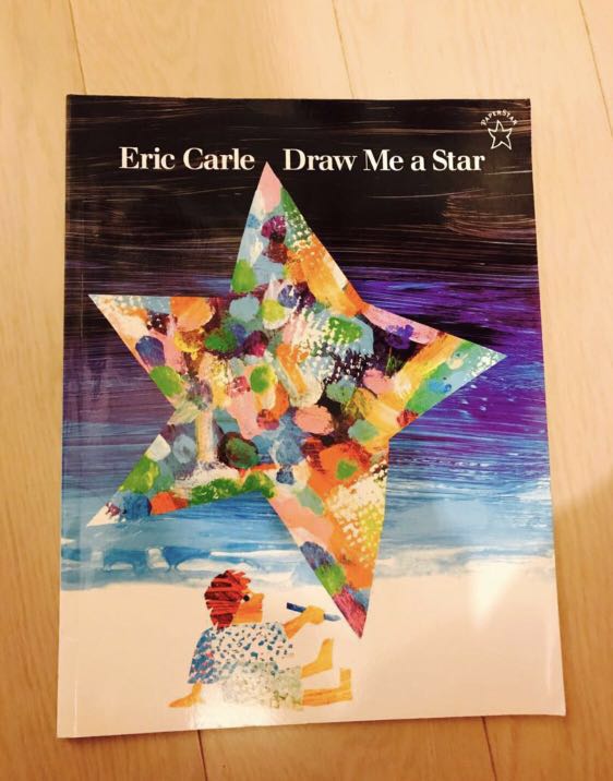 原＄95 幼兒大繪本Draw me a star Eric carle, 兒童＆孕婦用品, 嬰兒玩具 - Carousell