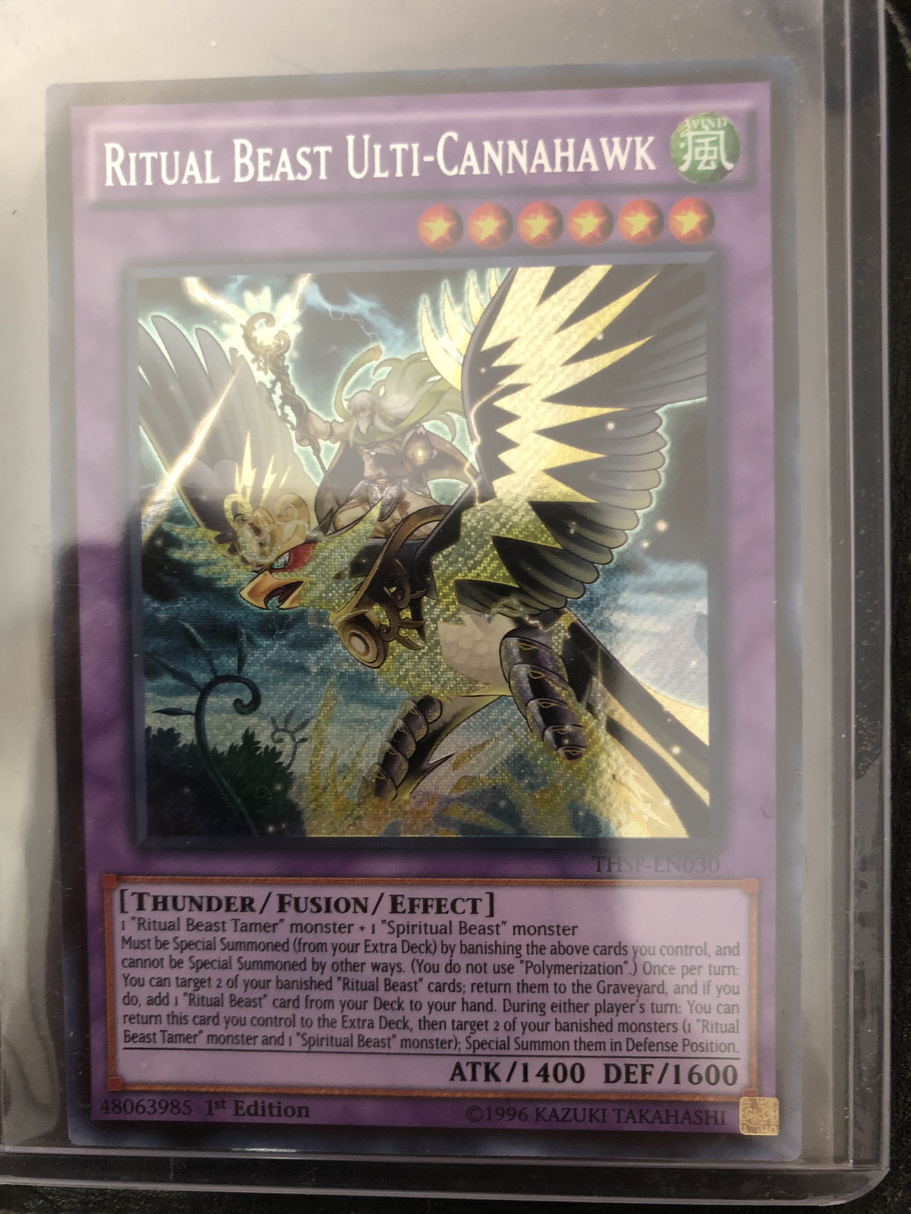 遊戲王 Yugioh: Ritual Beast Ulti-Cannahawk THSF Secret 1st, 玩具 & 遊戲類, Board Games & Cards - Carousell
