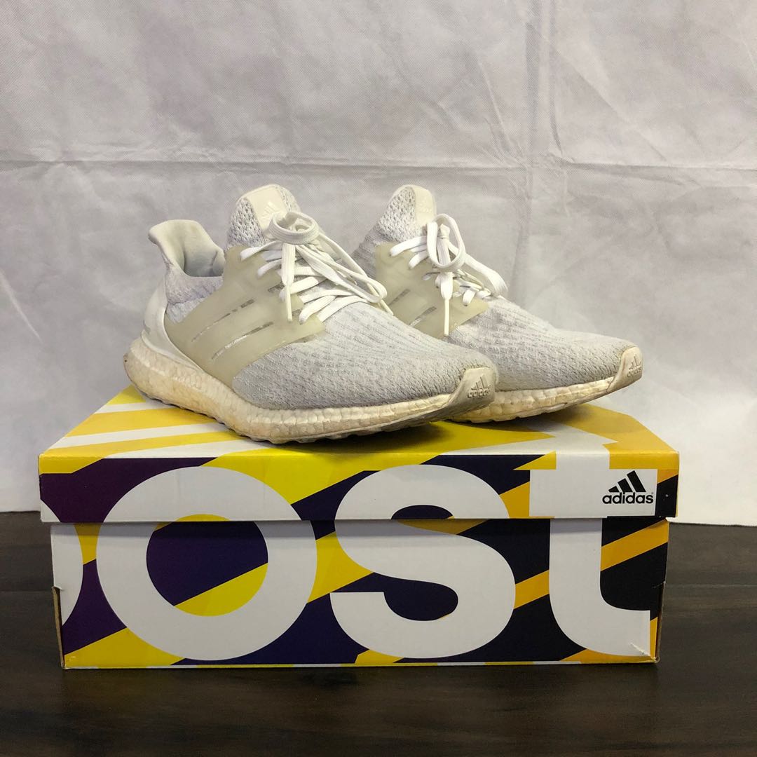adidas ultraboost v3 triple white, Men's Fashion, Footwear, Sneakers on ...
