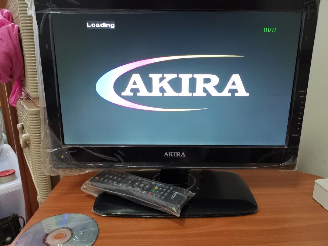 AKIRA LED TV 19 INCH BUILT IN DVD PLAYER, TV & Home Appliances, TV ...