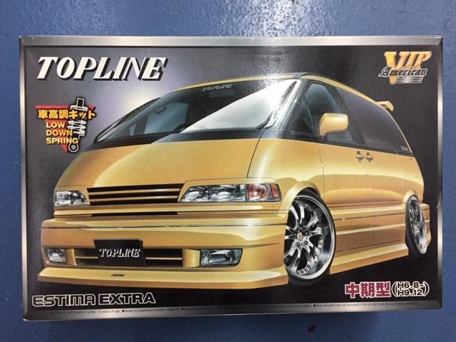 Aoshima 1:24 Topline Estima Extra / Aoshima 1:24 Scale Super VIP Woofer ...