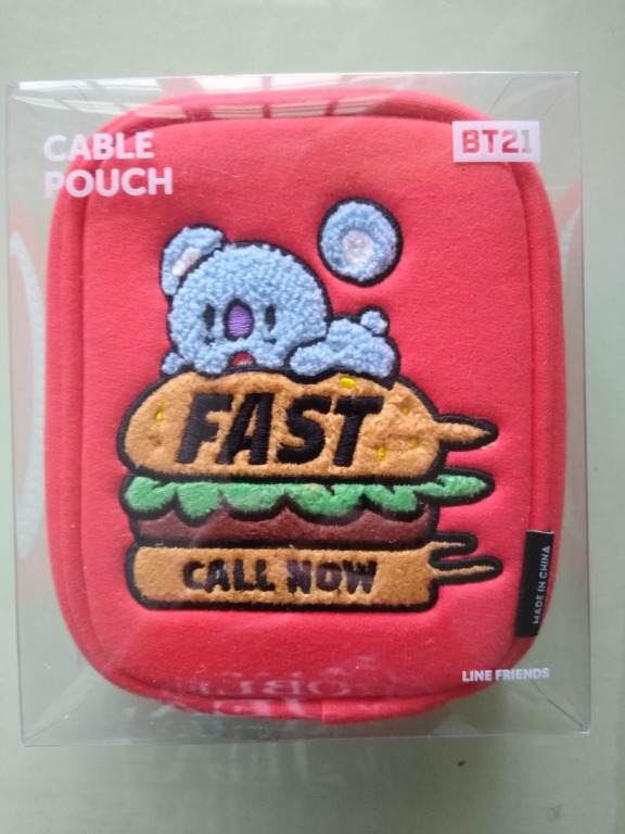 Authentic BT21 Cable Pouch (Koya), Mobile Phones & Gadgets, Mobile ...