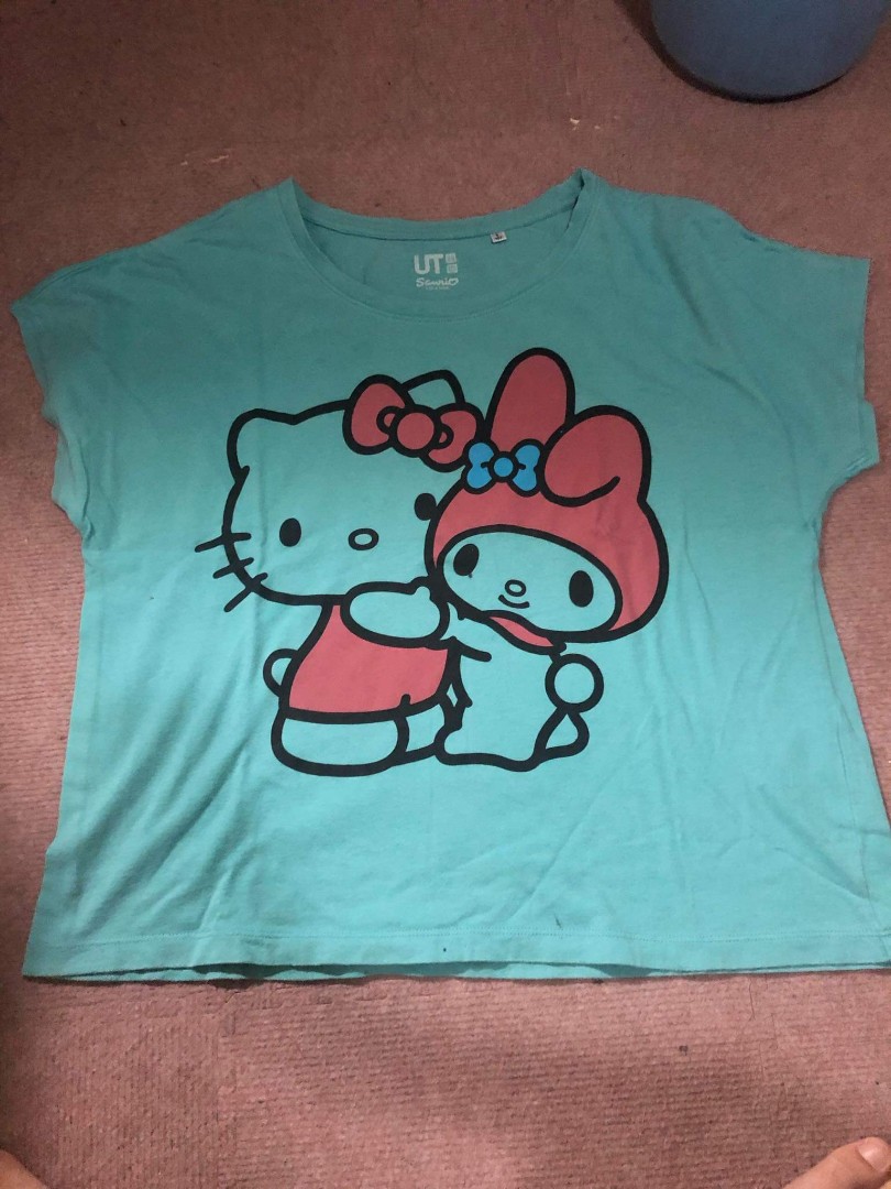 Blue Hello Kitty Shirt, Women's Fashion, Tops, Shirts on Carousell