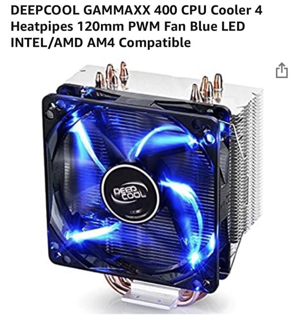 Deep Blue CPU Cooler, Computers & Tech, Parts & Accessories, Computer ...