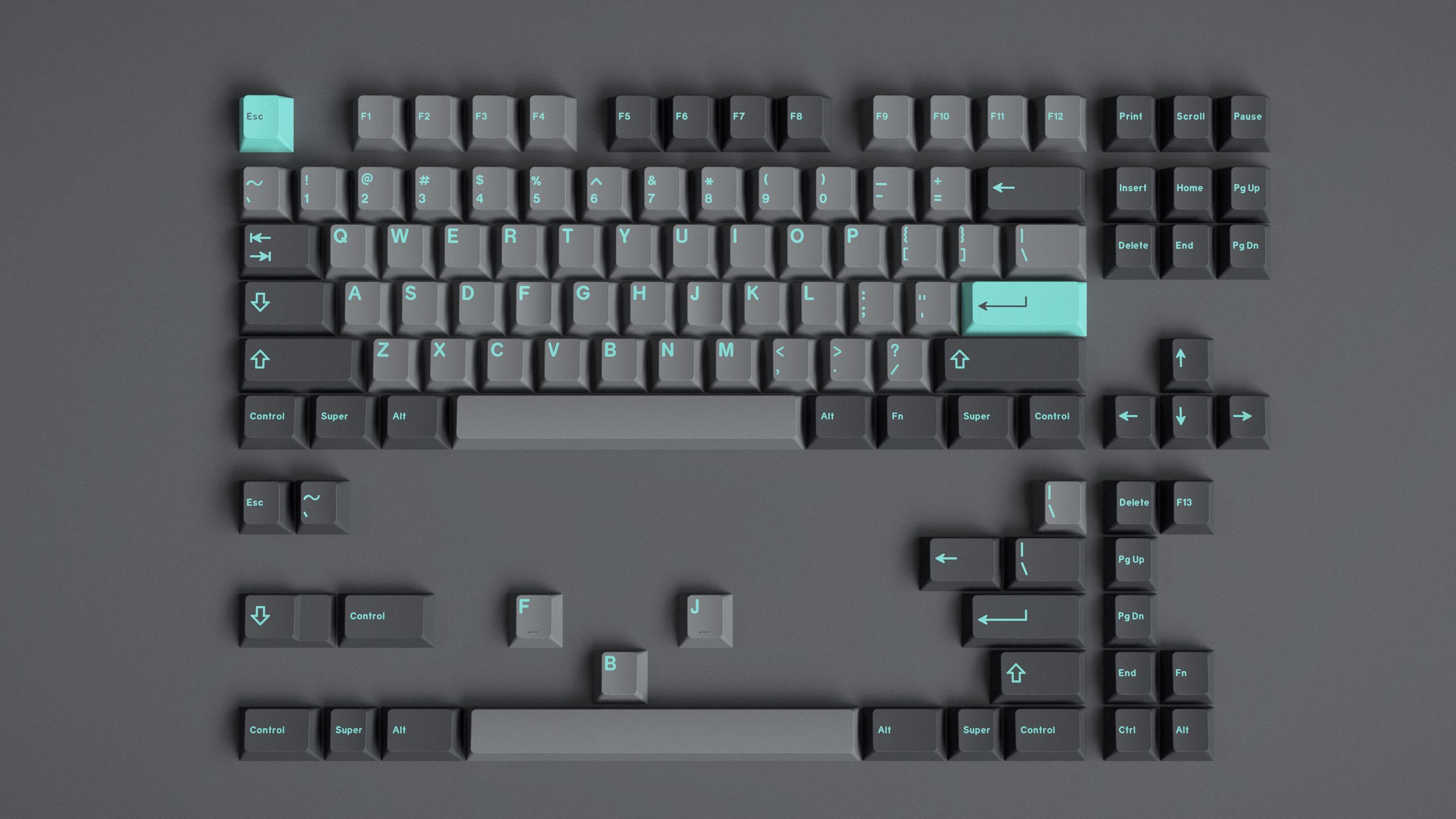 GMK Modern Dolch 2 (MoDo) Mist keycap mechanical keyboard, Computers ...