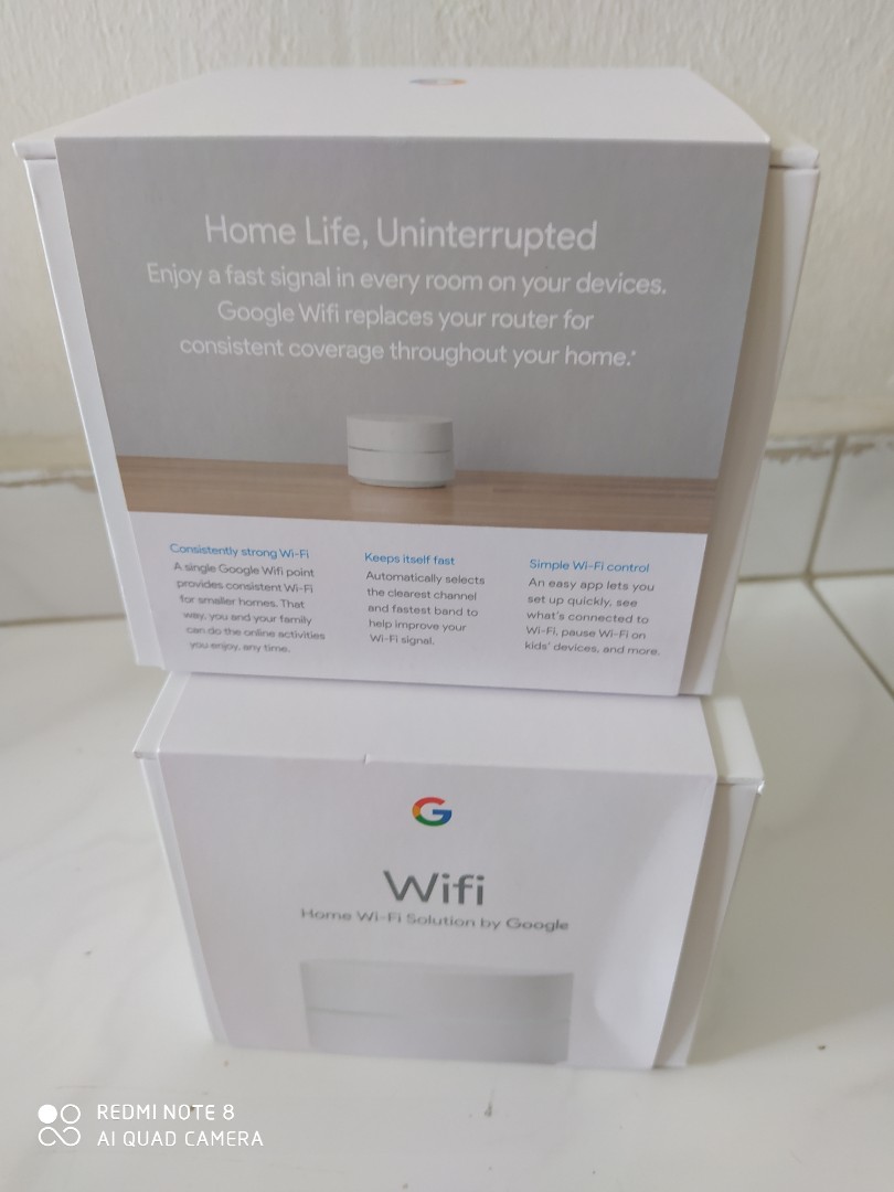 Google Wifi Mesh x 2, TV & Home Appliances, TV & Entertainment ...