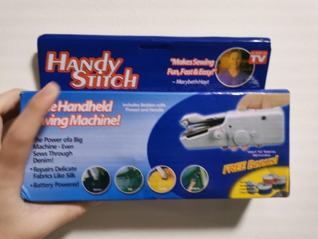 Handy Stitch Handheld Sewing Machine, TV & Home Appliances, Washing ...