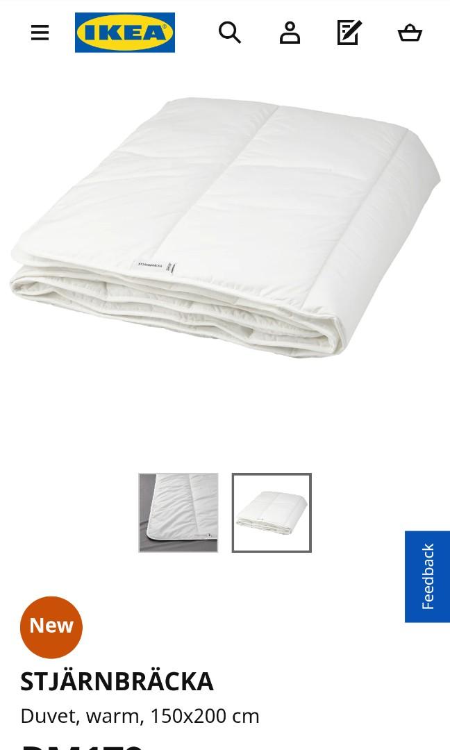 Ikea MYSA STRA Duvet Single, Furniture & Home Living, Furniture, Bed ...