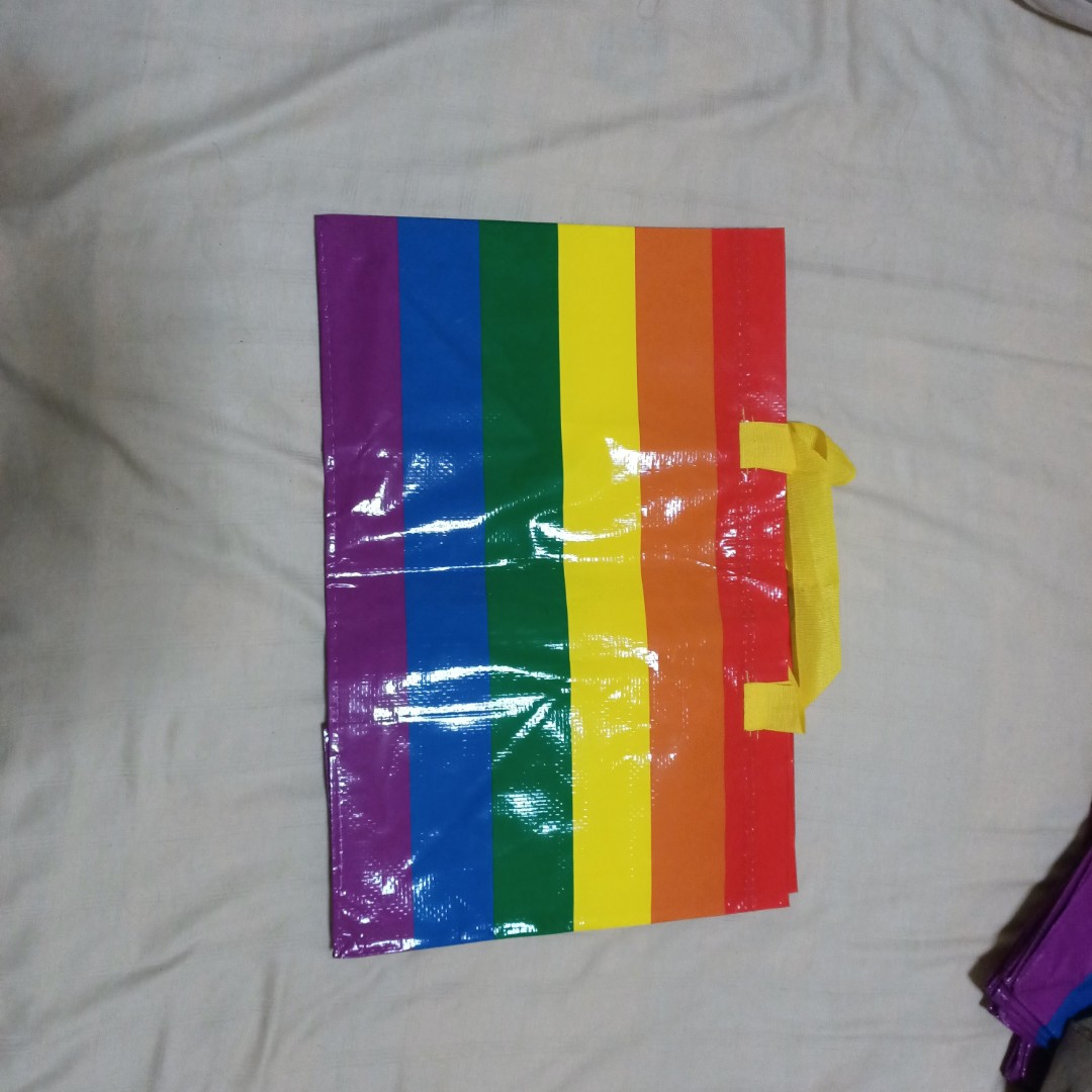Ikea rainbow bag, Men's Fashion, Bags & Wallets, Sling Bags on Carousell
