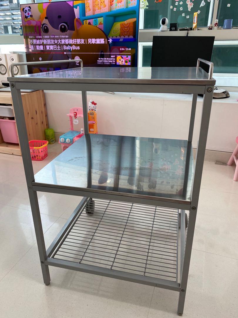 IKEA stainless steel rack, Furniture & Home Living, Bathroom & Kitchen ...