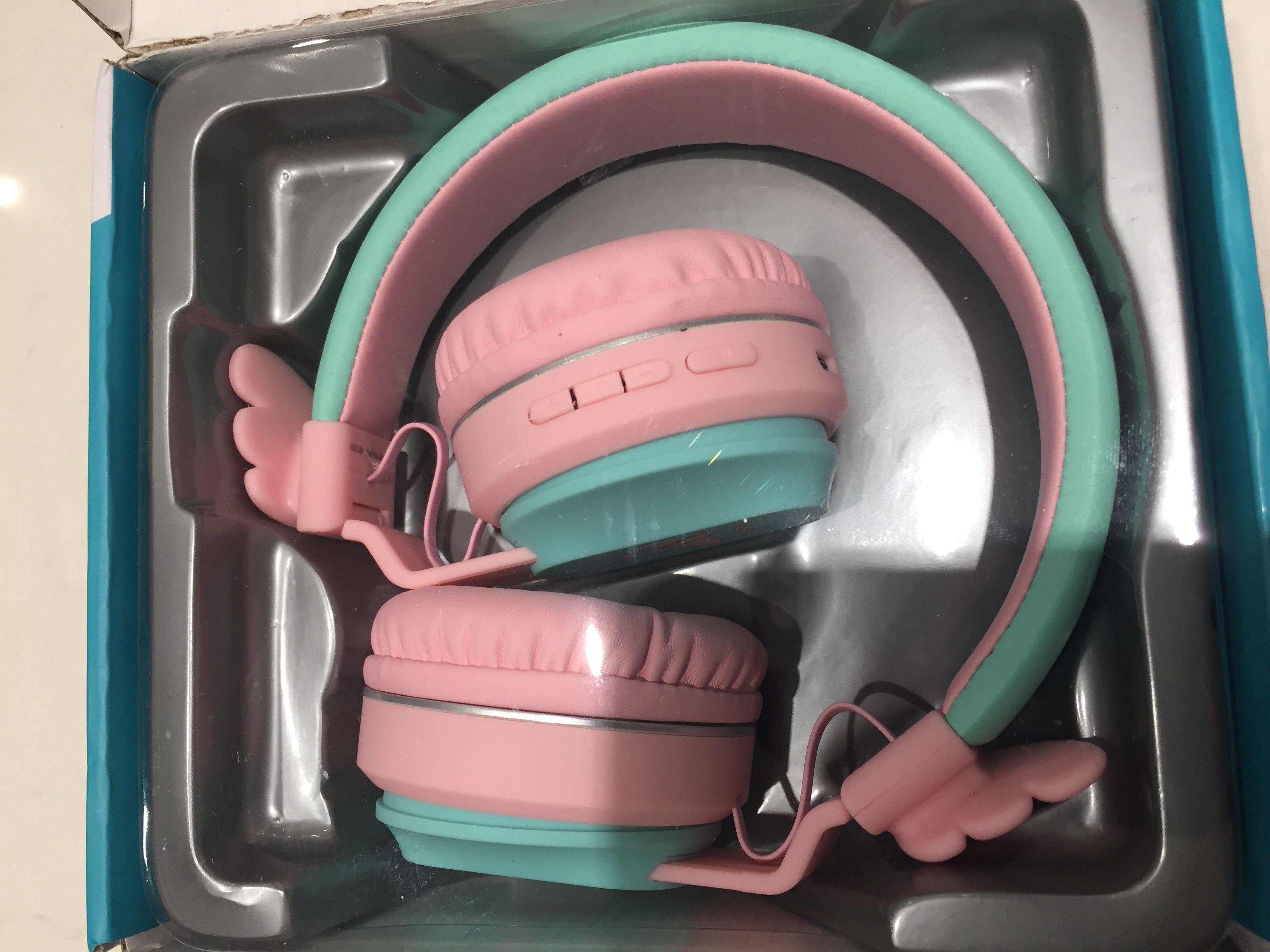 Kids angel wings headphones, Audio, Headphones & Headsets on Carousell