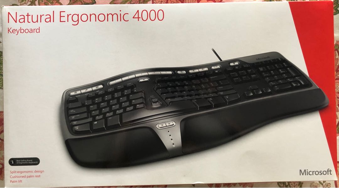 Microsoft Ergonomic 4000 Keyboard, Computers & Tech, Parts ...