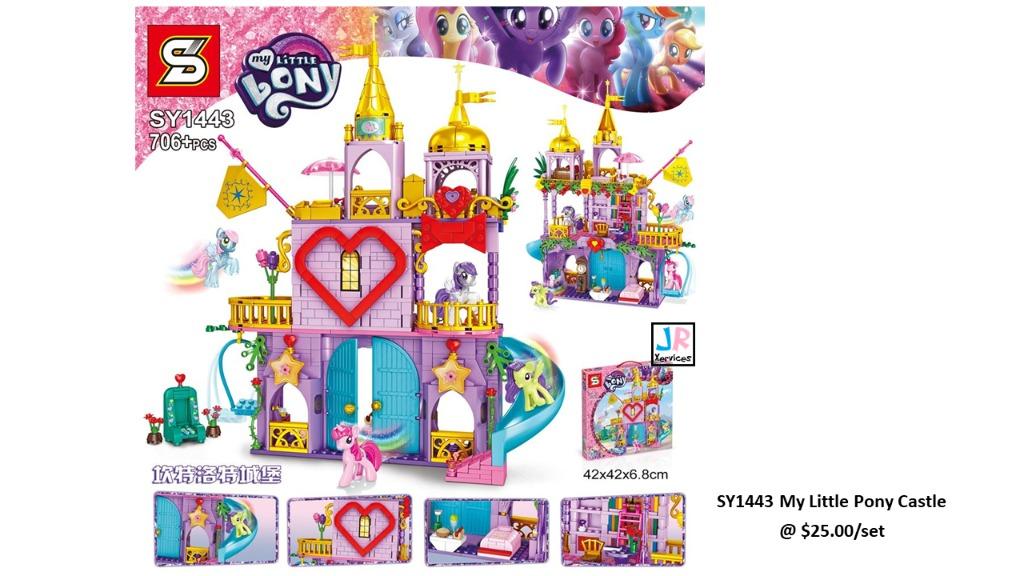 My Little Pony Figures and Castle Mini Bricks Blocks Lego, Design ...