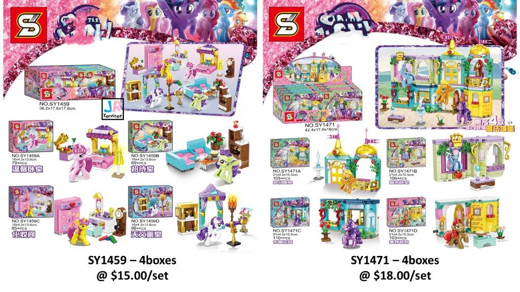 My Little Pony Figures and Castle Mini Bricks Blocks Lego, Design ...