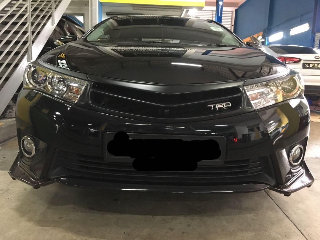 Original TRD front Lip for Toyota Corolla Altis 11 Gen, Car Accessories ...