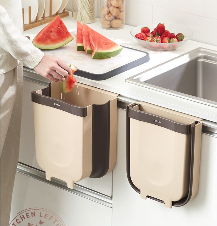 Stretchable trash box, Furniture & Home Living, Cleaning & Homecare ...