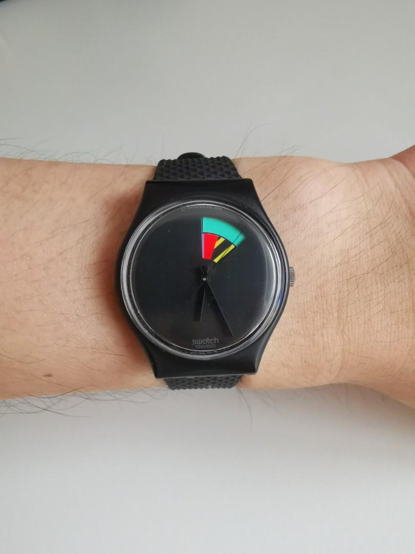 Superb vintage Swatch GB715 Colour Window, Luxury, Watches on Carousell