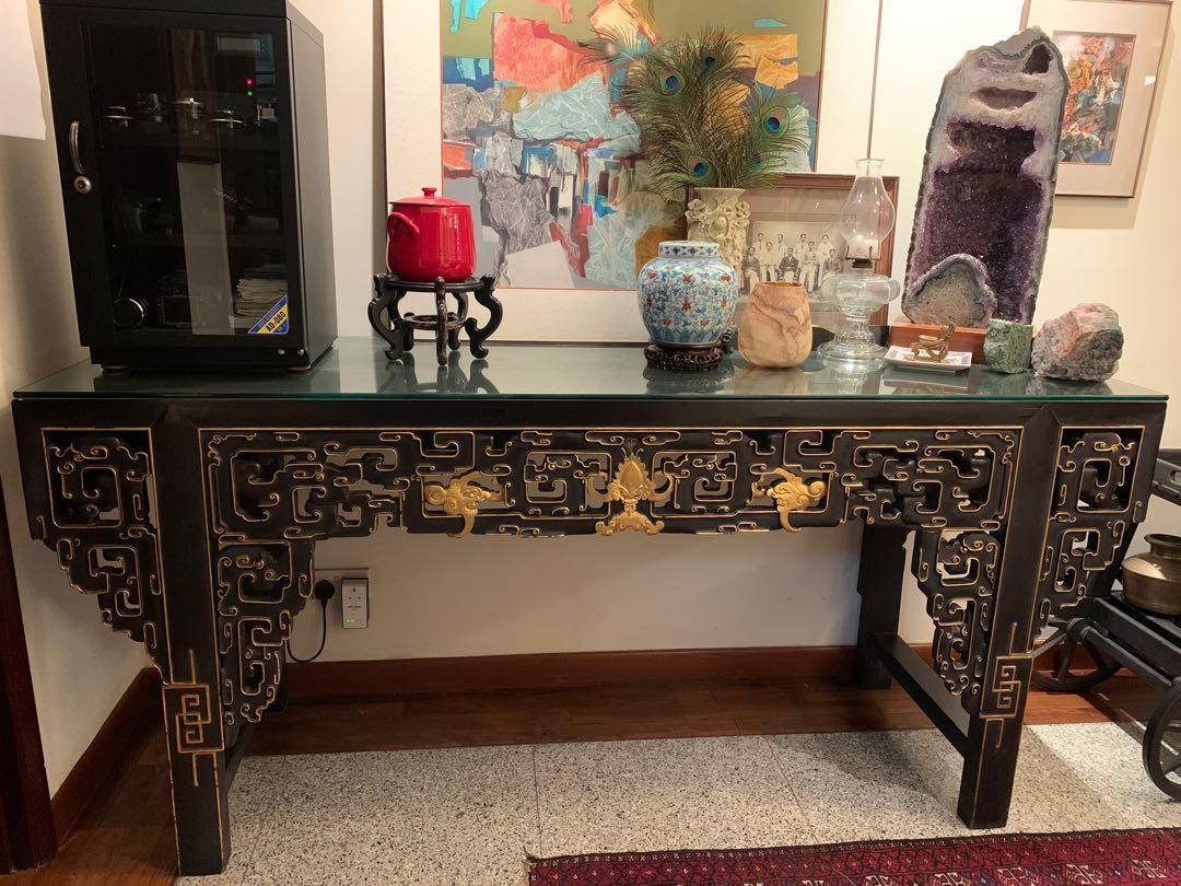 Unique Antique Peranakan Alter Table, Furniture & Home Living ...