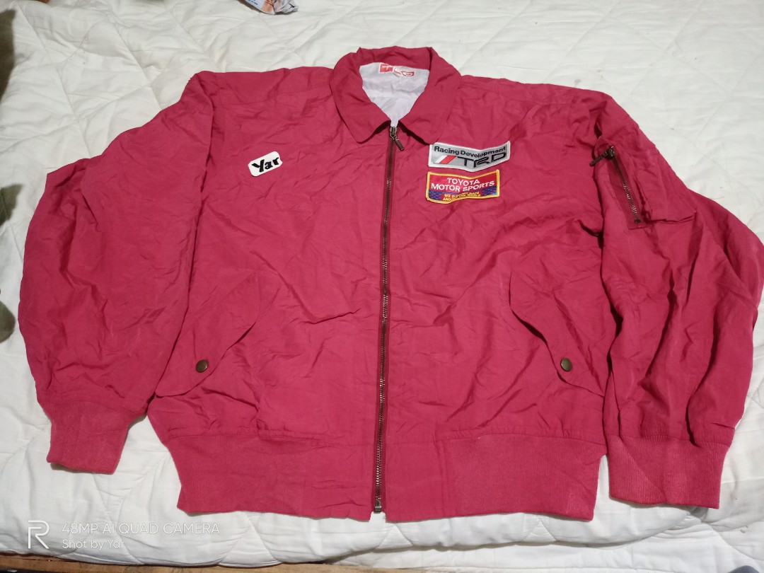 VINTAGE JDM OG 90S TOYOTA TRD RACING BOMBER JACKET, Men's Fashion ...