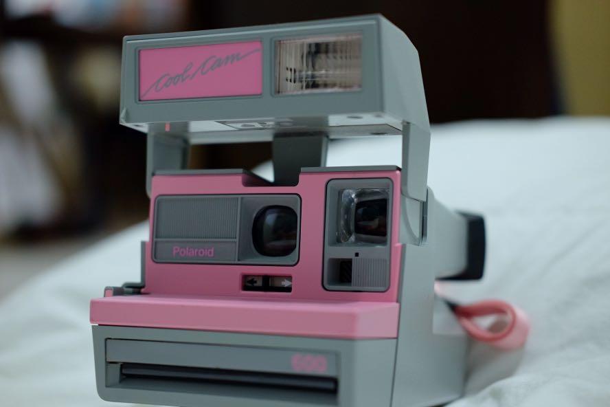 Vintage Pink Polaroid Camera