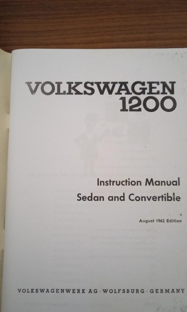 Vintage Volkswagen Service booklet printed in germany 1962, Hobbies ...