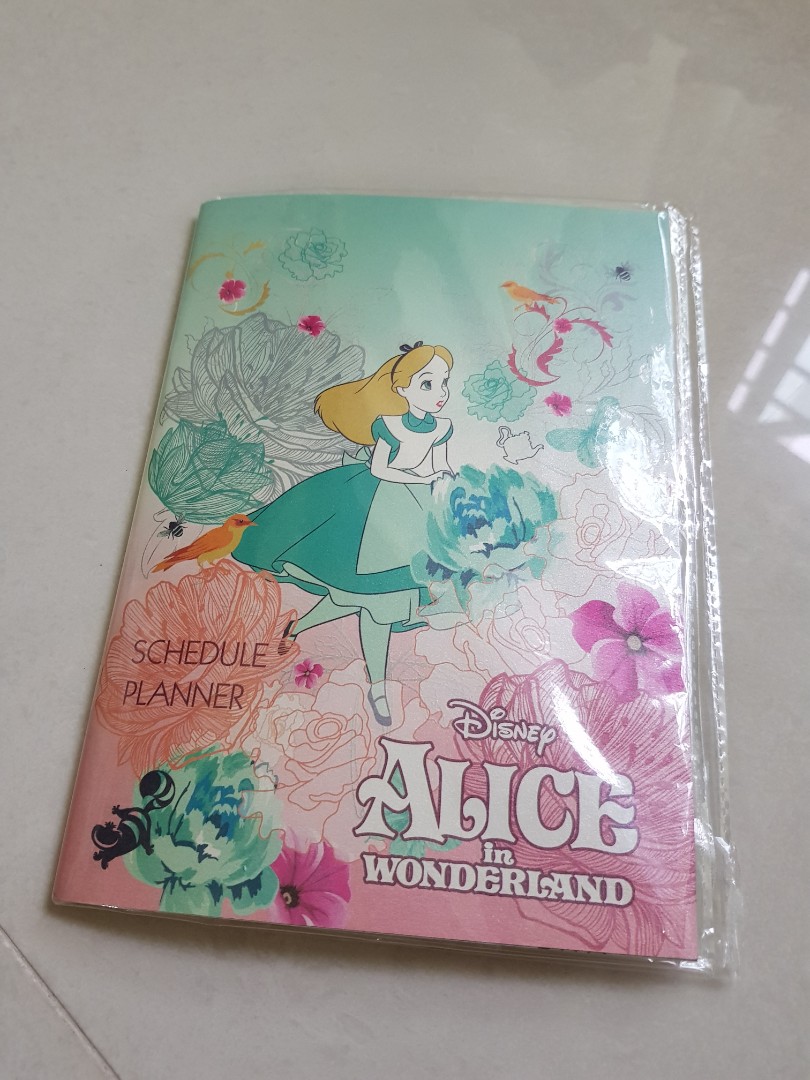 Alice in Wonderland schedule notebook, Hobbies & Toys, Stationery ...