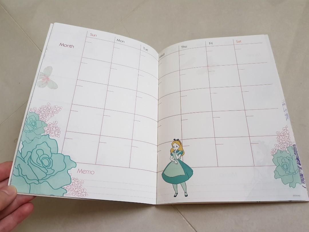 Alice in Wonderland schedule notebook, Hobbies & Toys, Stationery ...