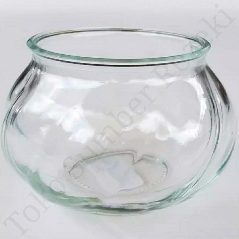Aquarium Bulat Beling Kaca 8 CM Model Labu Tangki Ikan Vas, Perabotan ...