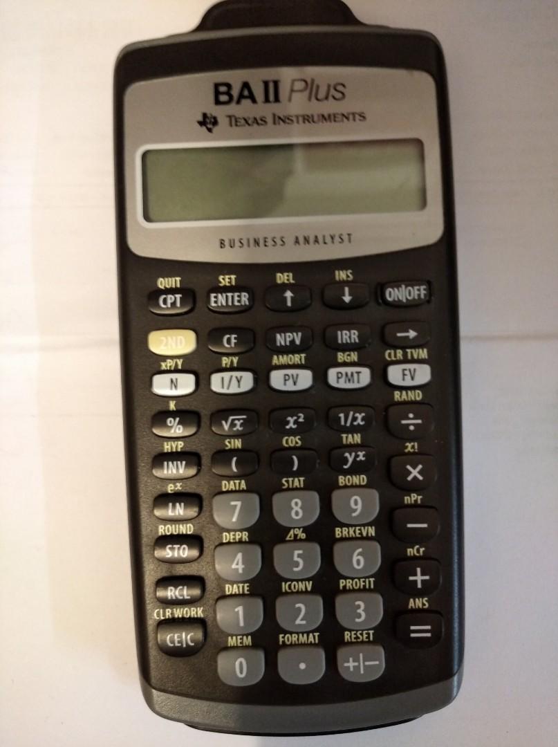 Ba ii/baii plus Texas instrument ti financial (ba2/BA 2) calculator ...