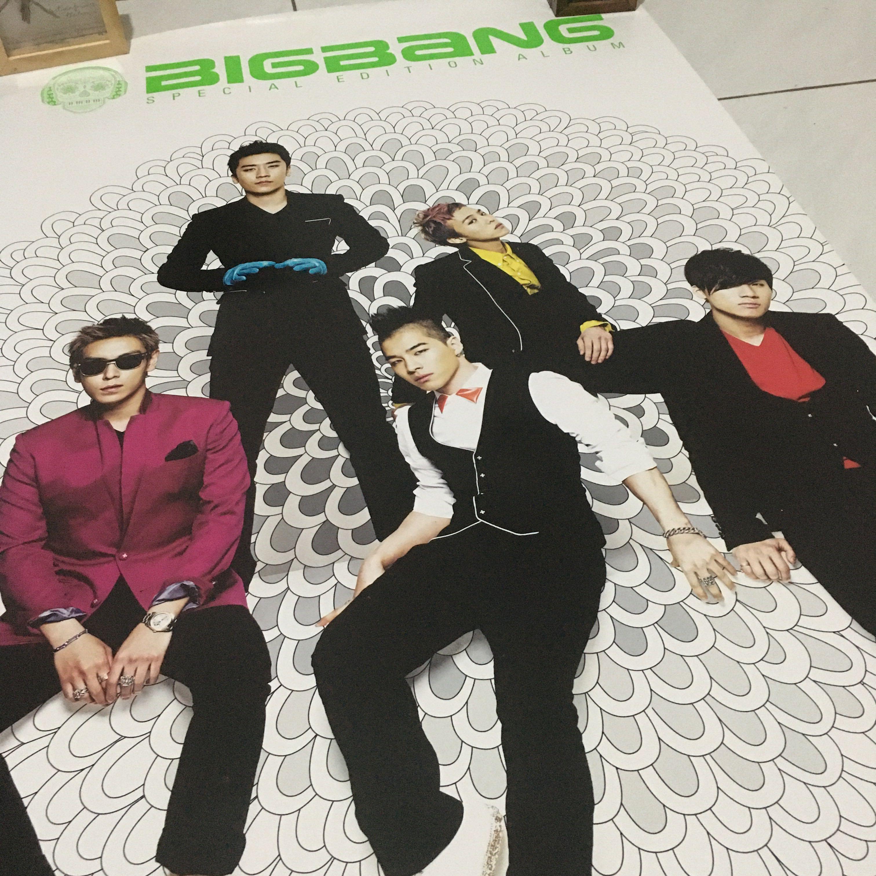 Bigbang Special Edition Album Poster // Big Bang official Poster, K-Wave di Carousell