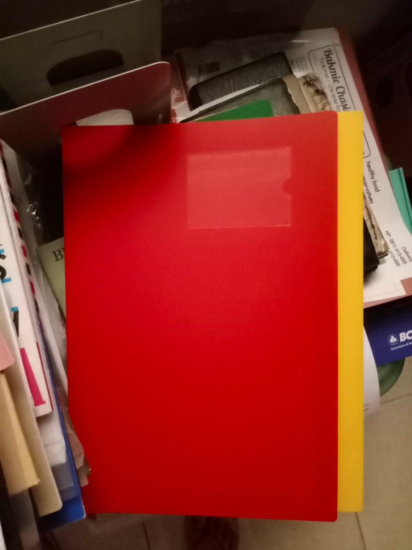 #BisnisBaru Binder File Organizer Clear sleeve plastik bening, Buku ...