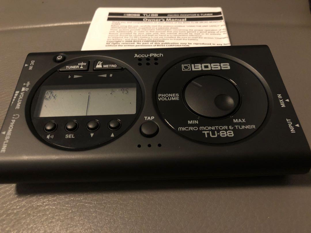 BOSS TU-88 Micro Monitor & Tuner, Hobbies & Toys, Music & Media, Music ...