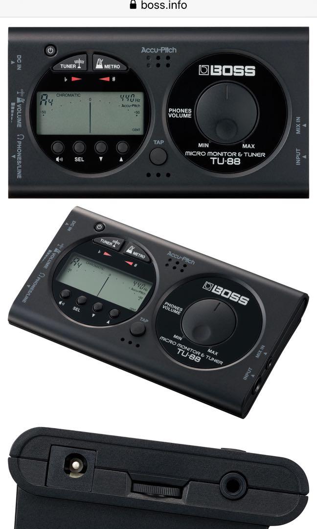 BOSS TU-88 Micro Monitor & Tuner, Hobbies & Toys, Music & Media, Music ...