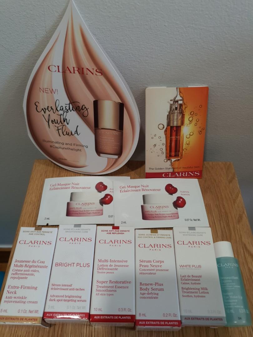 Clarins sample set, Beauty & Personal Care, Bath & Body, Body Care on ...