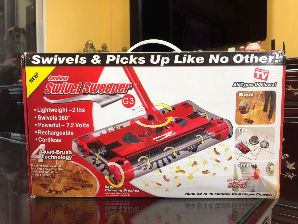 Cordless Swivel Sweeper, Furniture & Home Living, Cleaning & Homecare ...