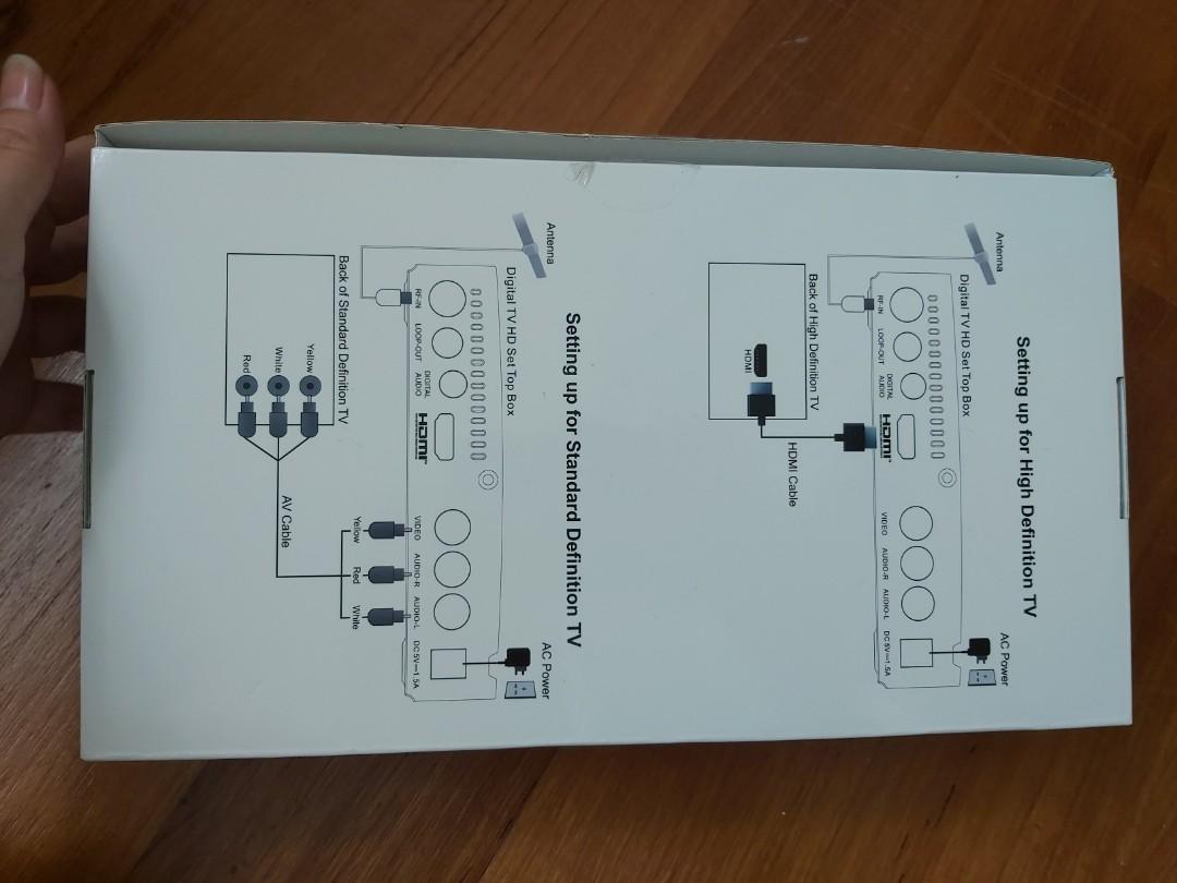 Digital tv had set top box (without antenna), TV & Home Appliances, TV ...