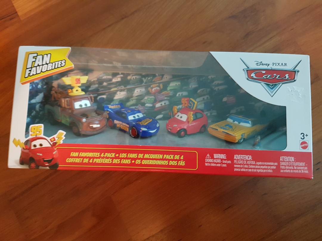 Disney Pixar Cars fan favourite 4-Pack (Diecast), Hobbies & Toys, Toys ...
