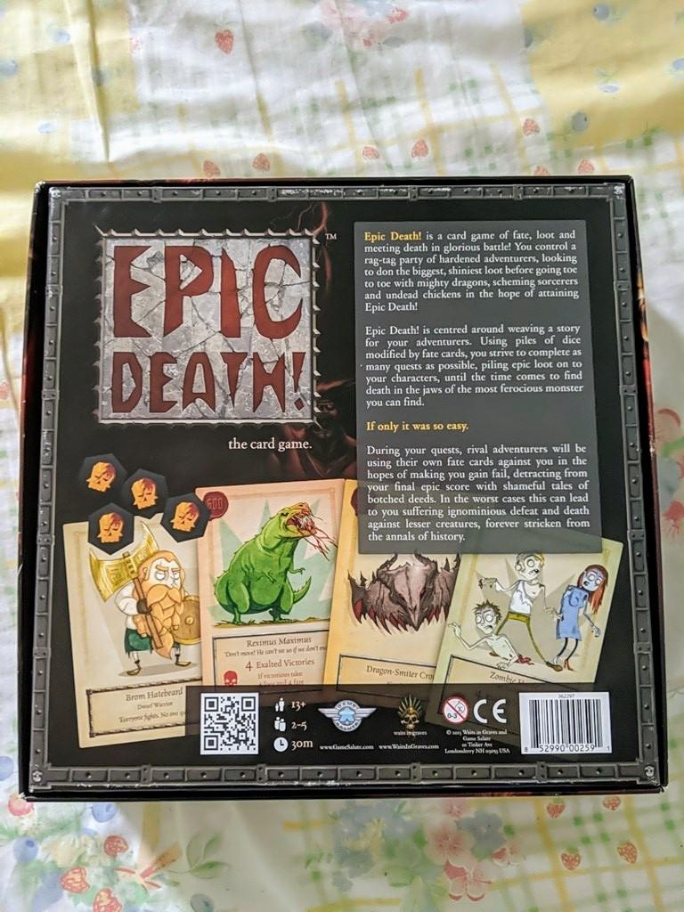 Epic death card boardgame, Hobbies & Toys, Toys & Games on Carousell