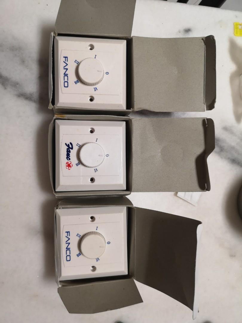 Fanco ceiling fan control panels (3 units) regulator, Furniture & Home ...