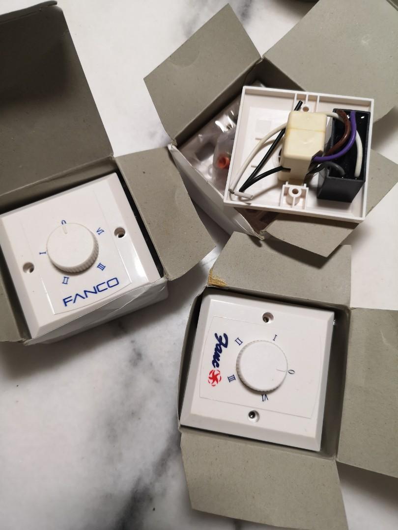 Fanco ceiling fan control panels (3 units) regulator, Furniture & Home ...